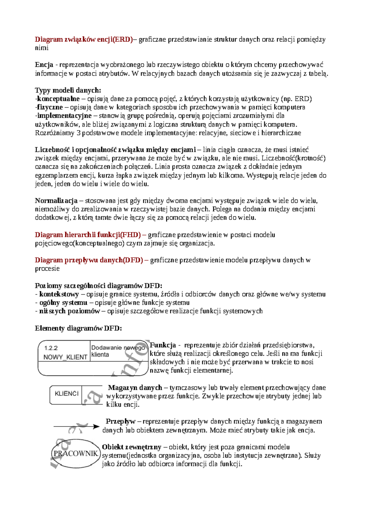 Test 2017, pytania i odpowiedzi - Diagram związków encji(ERD ...