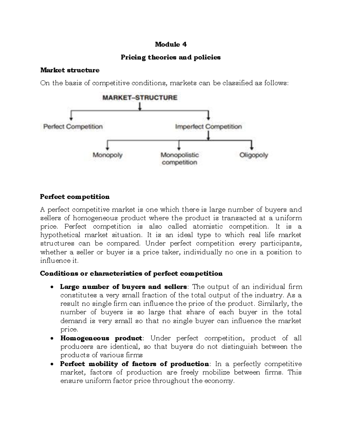 Managerial economics module 4 - Module 4 Pricing theories and policies ...