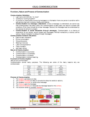 2nd Q WEEK-1-DLL-OC-8 - DLL for Second Week Oral Com - GRADE 1 to 12 ...