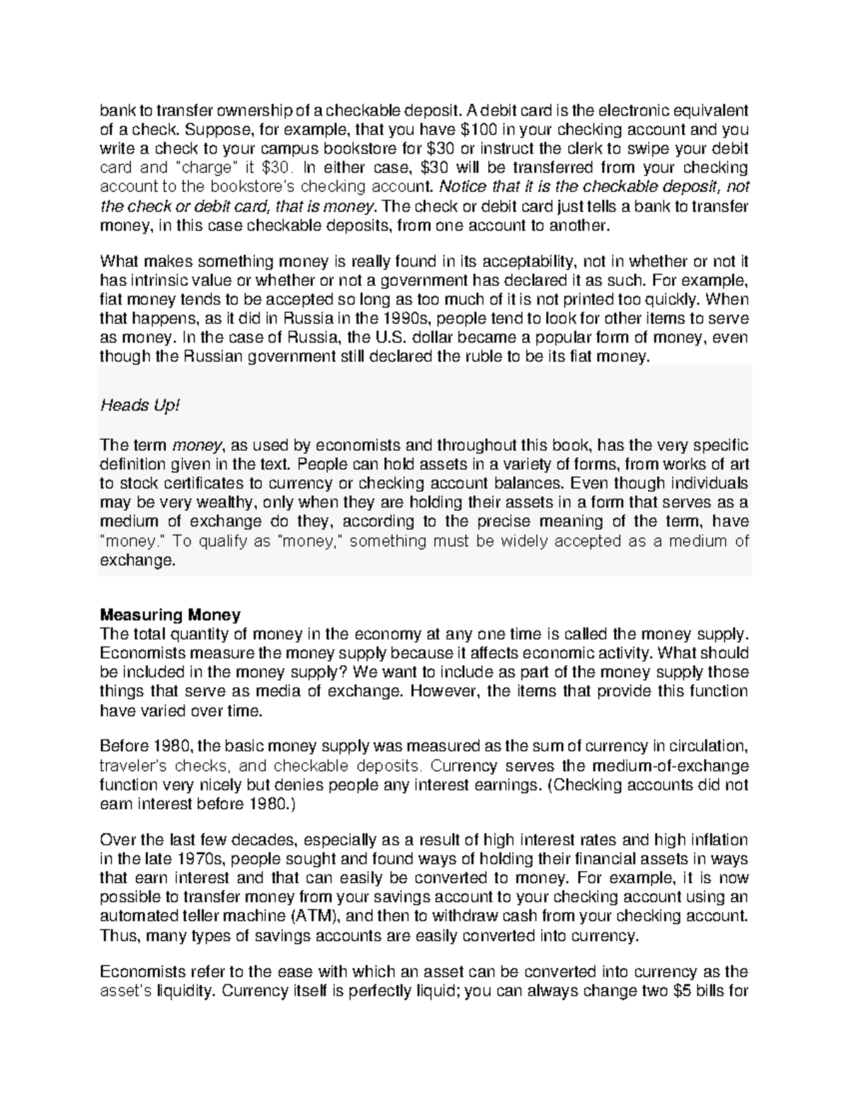 Scribd - bank to transfer ownership of a checkable deposit. A debit ...