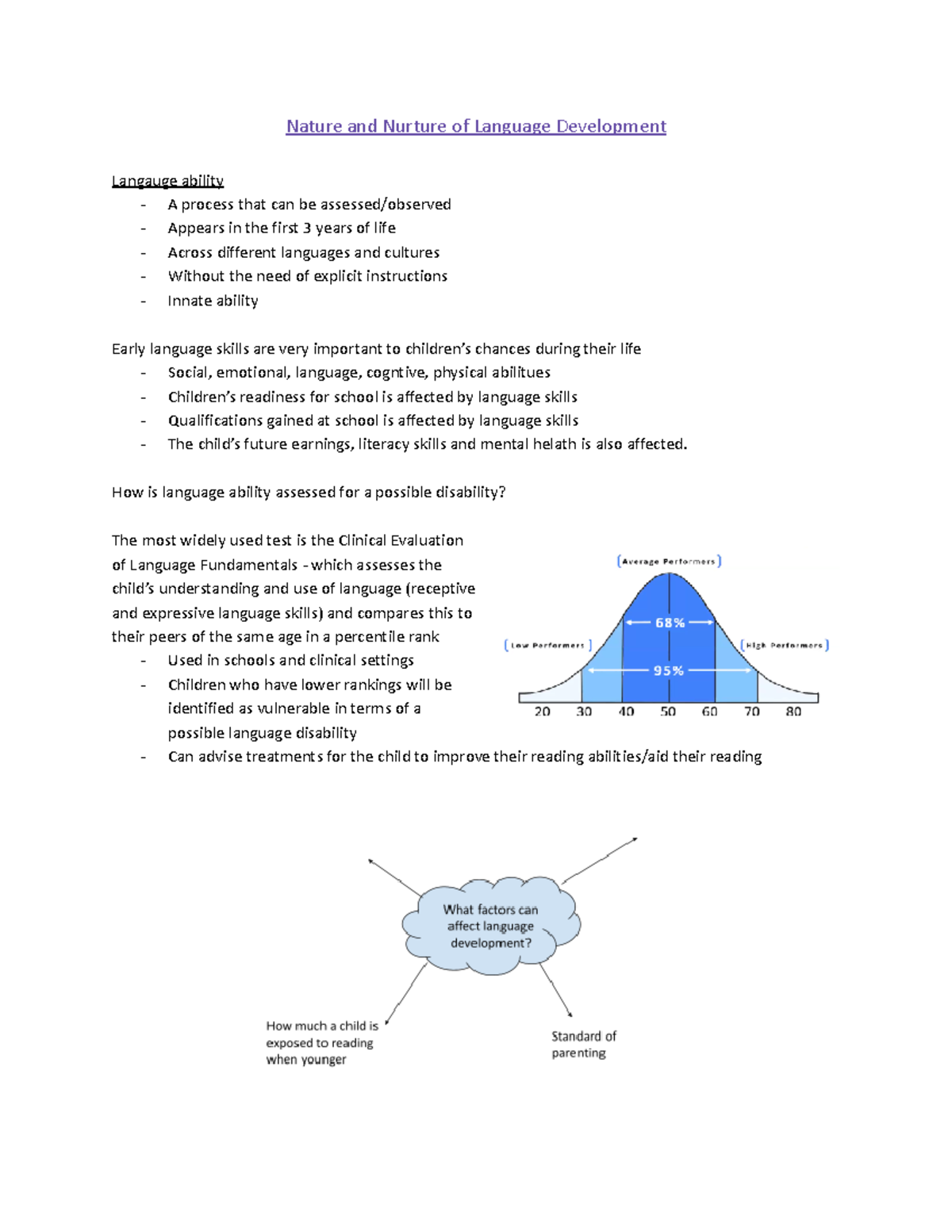 Nature and Nurture of Language Development - How is language ability ...