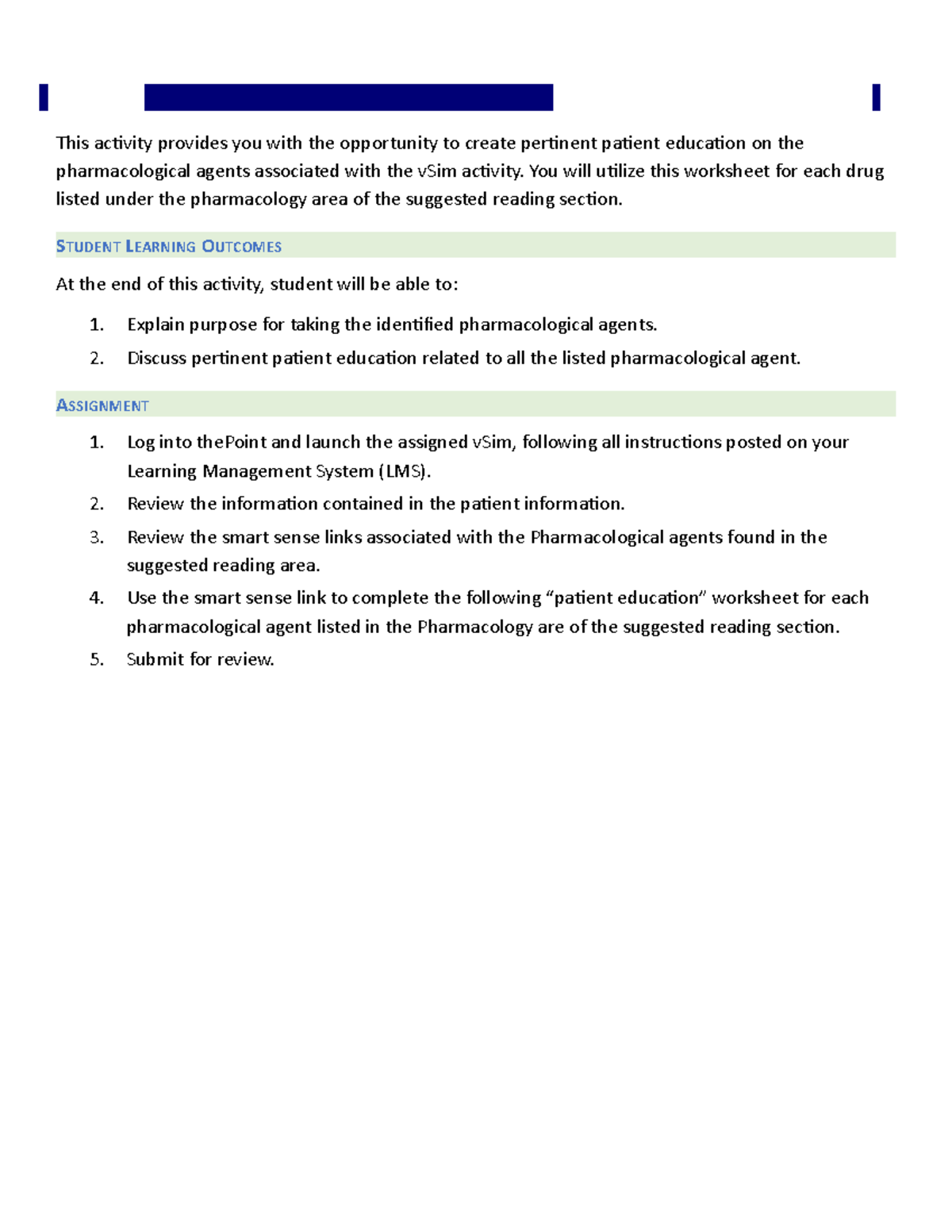 Med Surg 1 Simulation Day 2 Meds - PHARM4FUN Est. Time: 30 Minutes (per ...