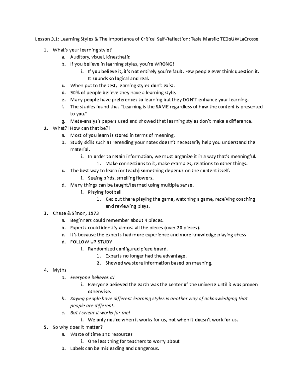PSY Notes Wk2 Module 3 Research in Psychology - Lesson 3: Learning ...