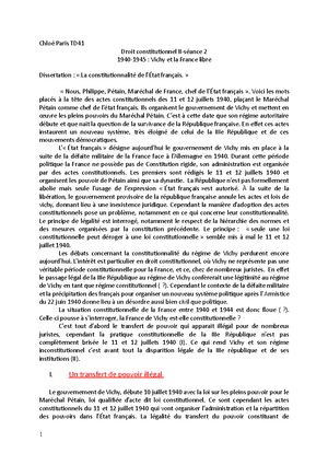 Commentaire article 72 Constitution - Droit constitutionnel II Article ...