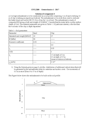 Cheat Sheet for CIVL2282-2021-final - Cheat Sheet for CIVL2282 – Introduction to Geomechanics ...