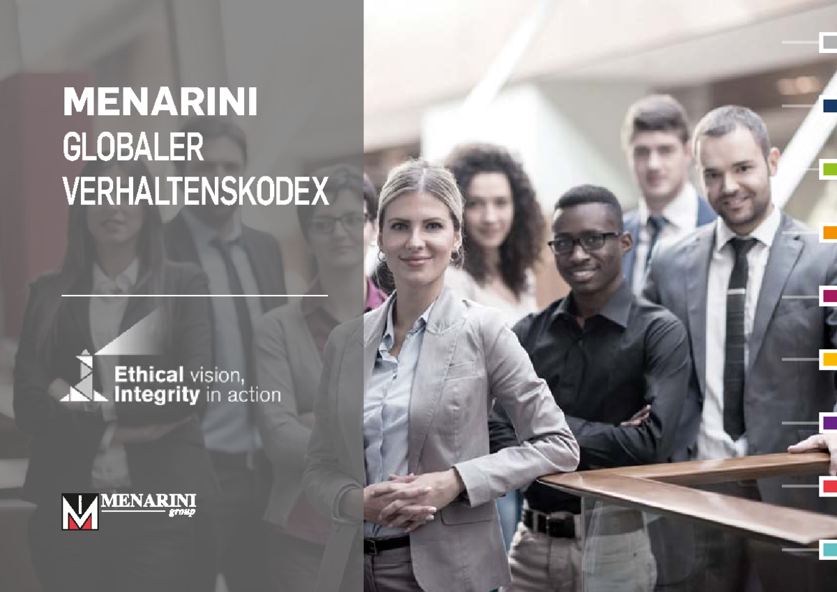 Menarini Group Code Of Conduct(DE) - English - UaM - Studocu