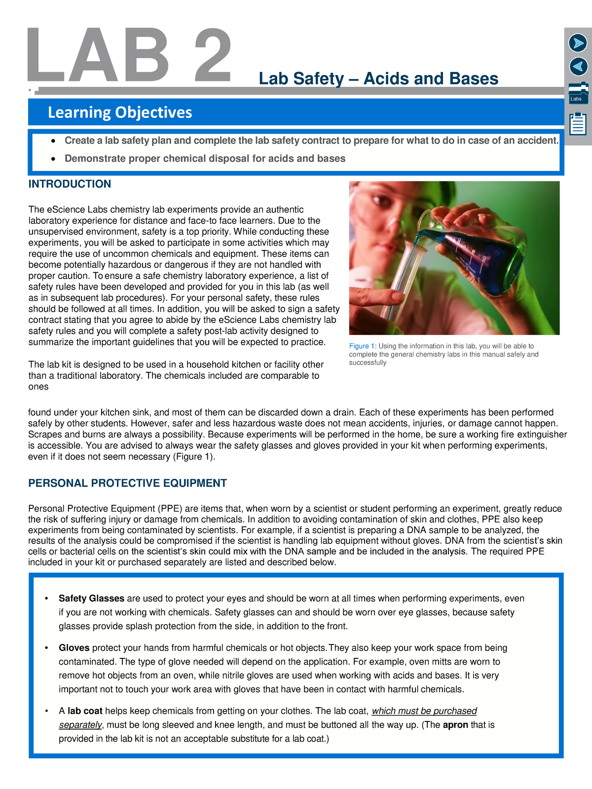 02 Safety(Acid-Base) Introduction FAll23 - LAB 2 Lab Safety – Acids and ...