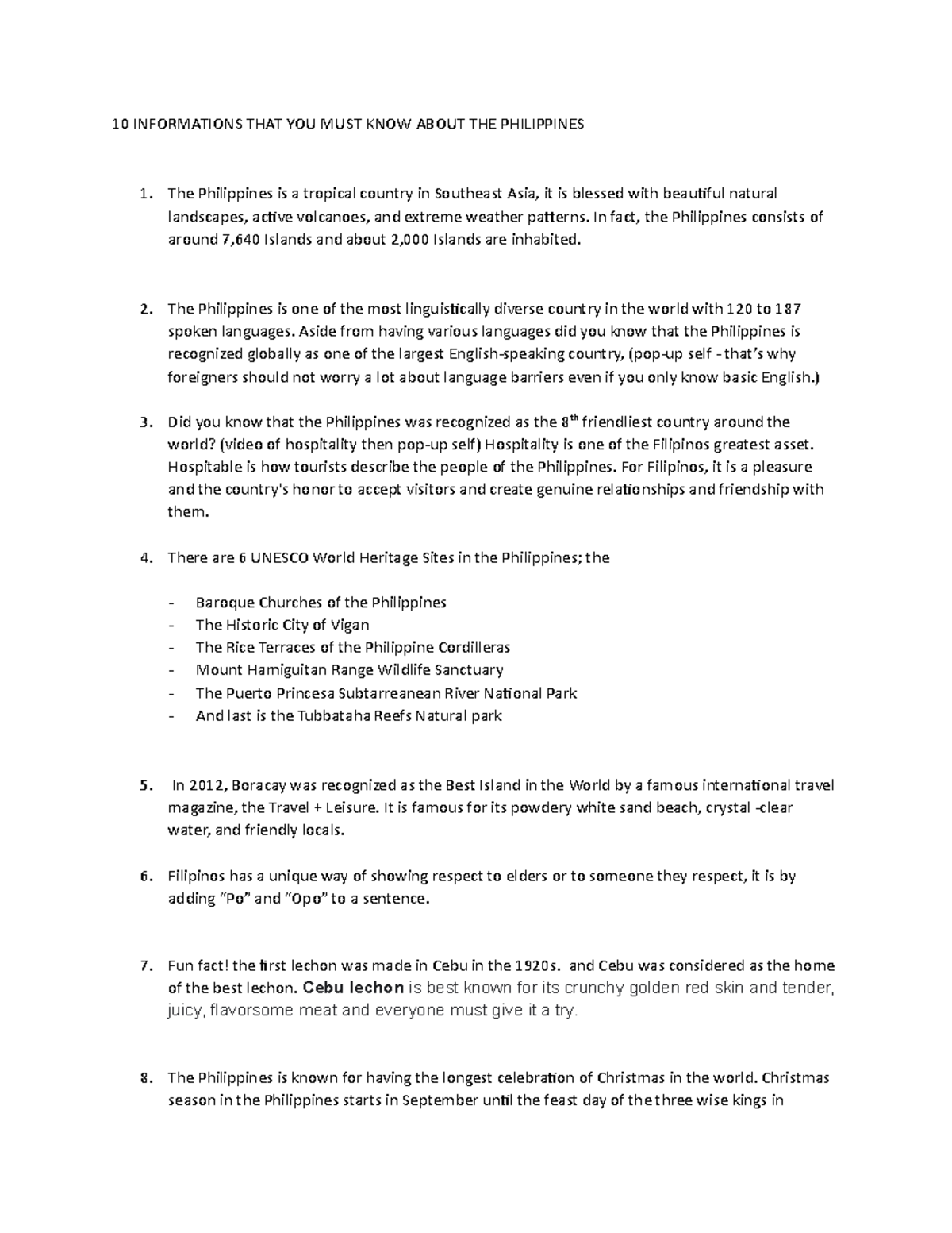 Top-10-information about the Philippines - 10 INFORMATIONS THAT YOU ...