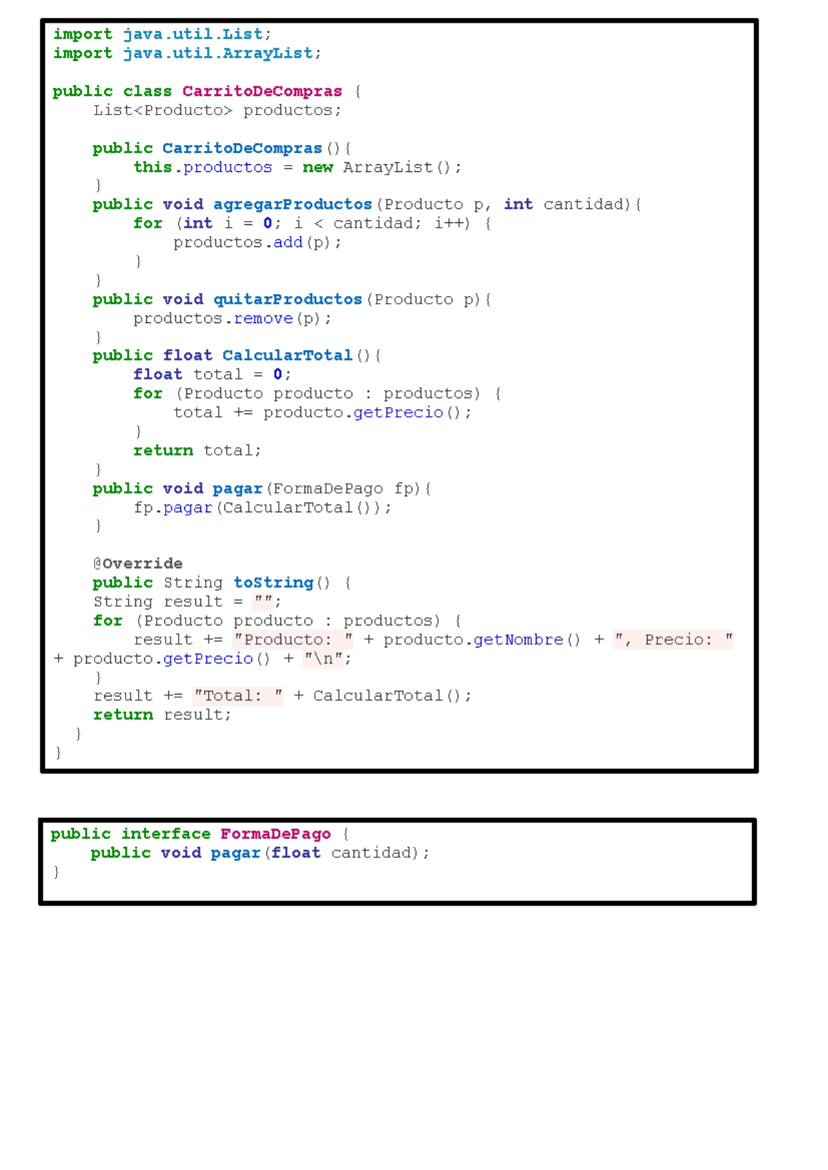 Patrones practica - import java.util; import java.util; public class ...