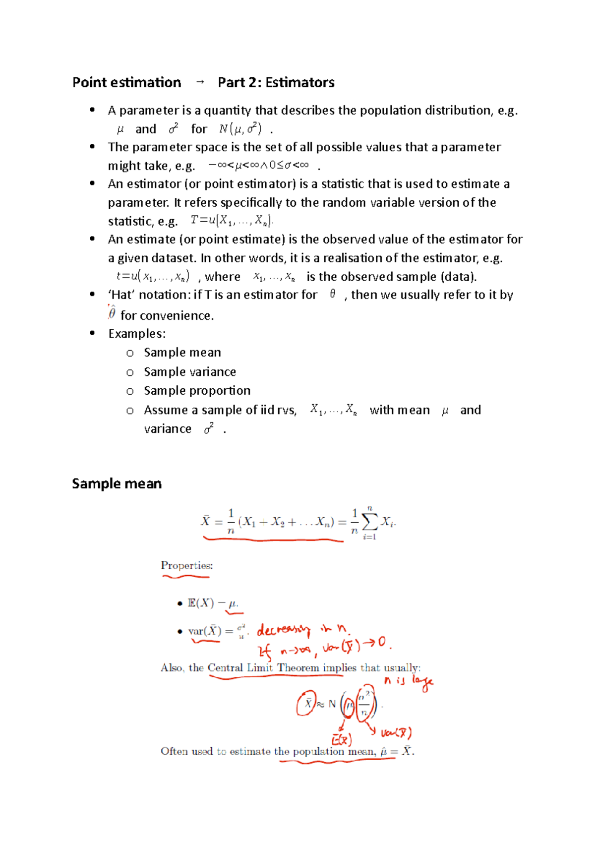 Point-estimation Part-2 Estimators - Point estimation → Part 2 ...