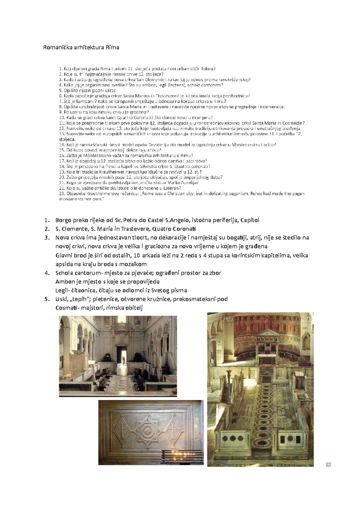 Romanička arhitektura Rima - Romanička arhitektura Rima Borgo preko ...