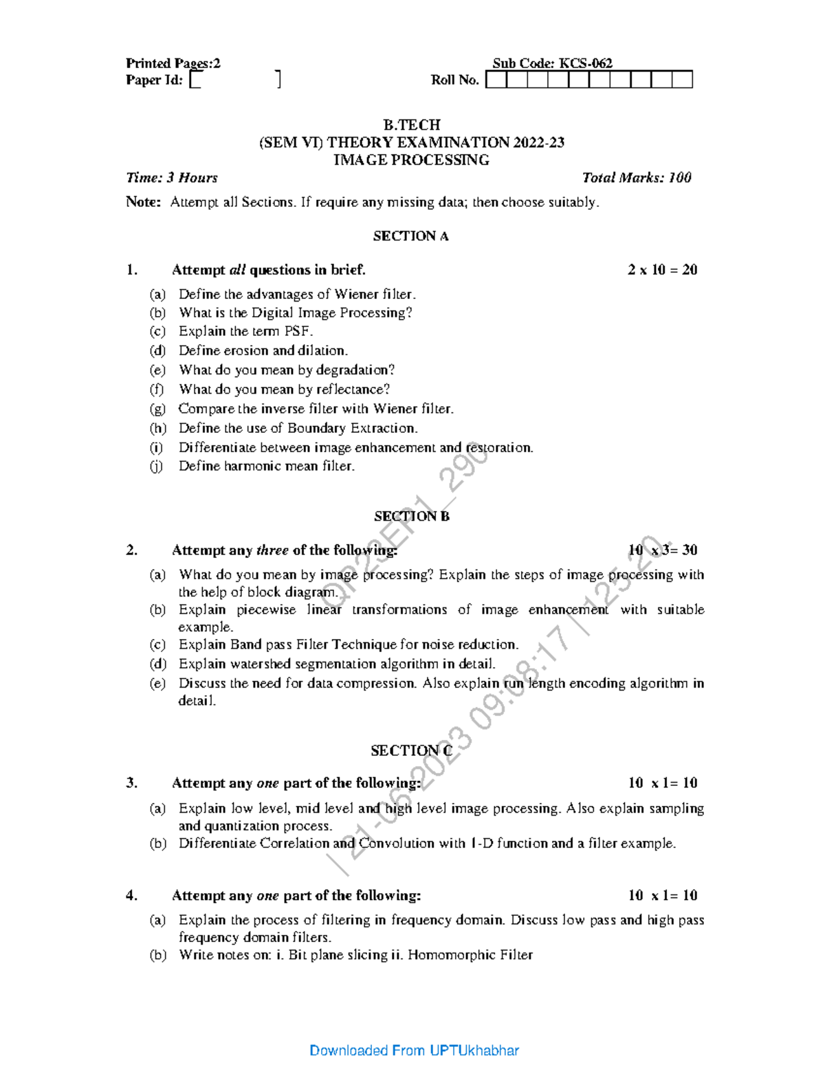 Image- Processing-KCS-062 - QP23EP1_ | 21-06-2023 09:08:17 | 125.20. QP23EP1_290 | 21-06-2023 ...