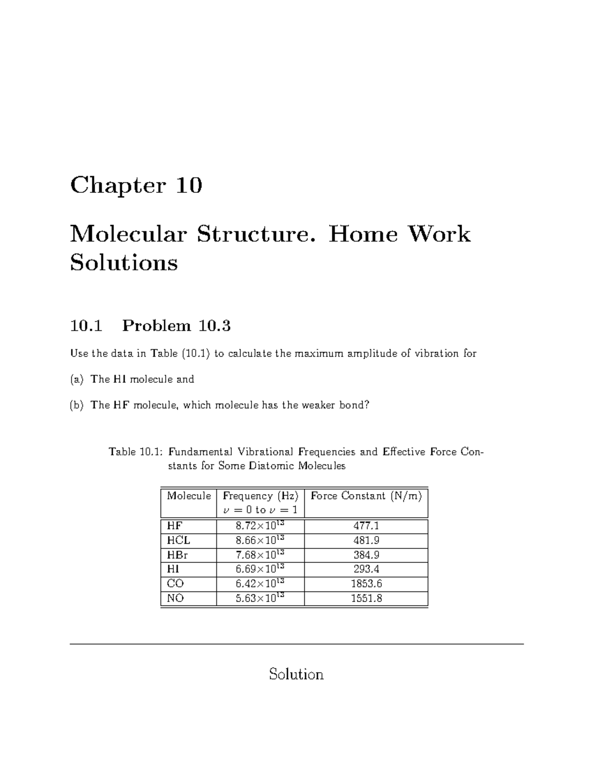 Molecular Structure pdf file not written by bobby miller - Chapter 10 ...