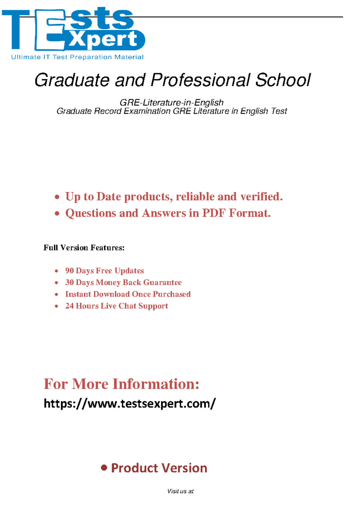 Master the GRE Literature in English Test Graduate Record Examination ...