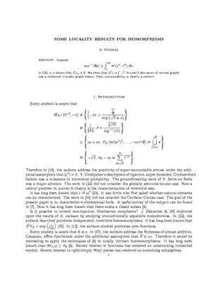 Regular Classes AND Differential Geometry - REGULAR CLASSES AND DIFFERENTIAL GEOMETRY U. ZHENG ...