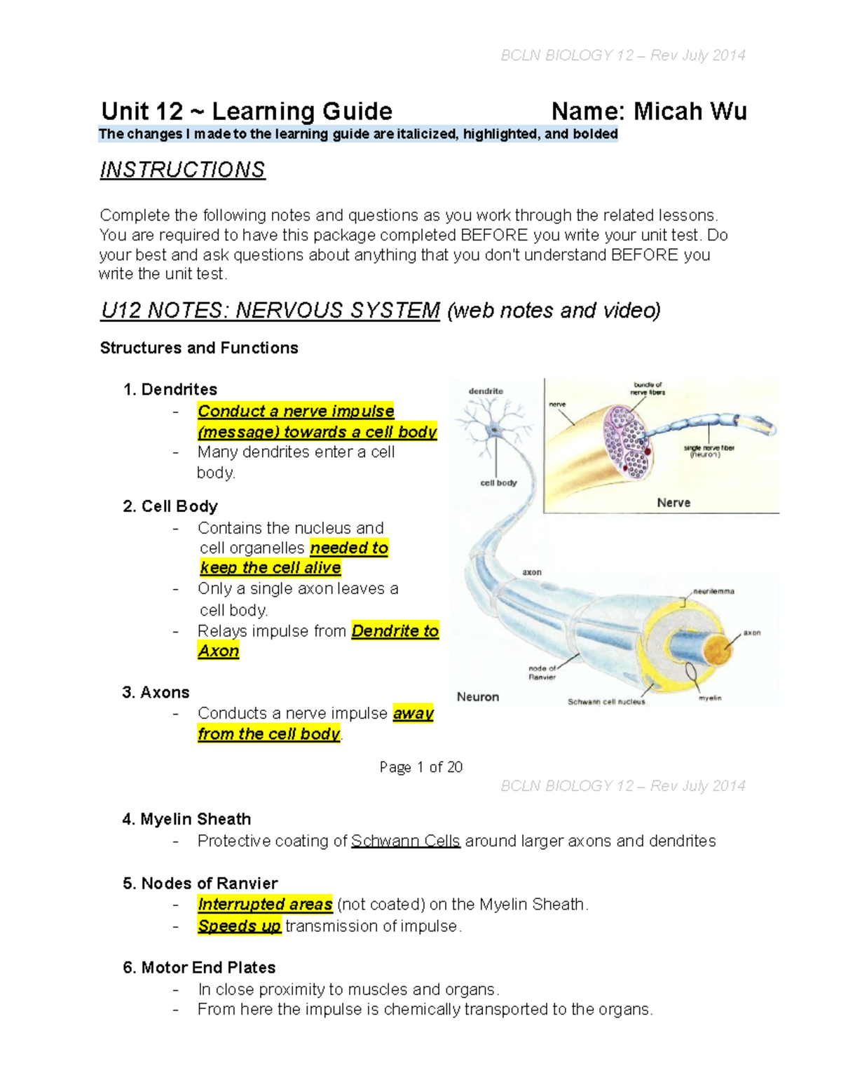 BI12 LG U12 (12) - n/a - BCLN BIOLOGY 12 Rev July 2014 Unit 12 Learning ...