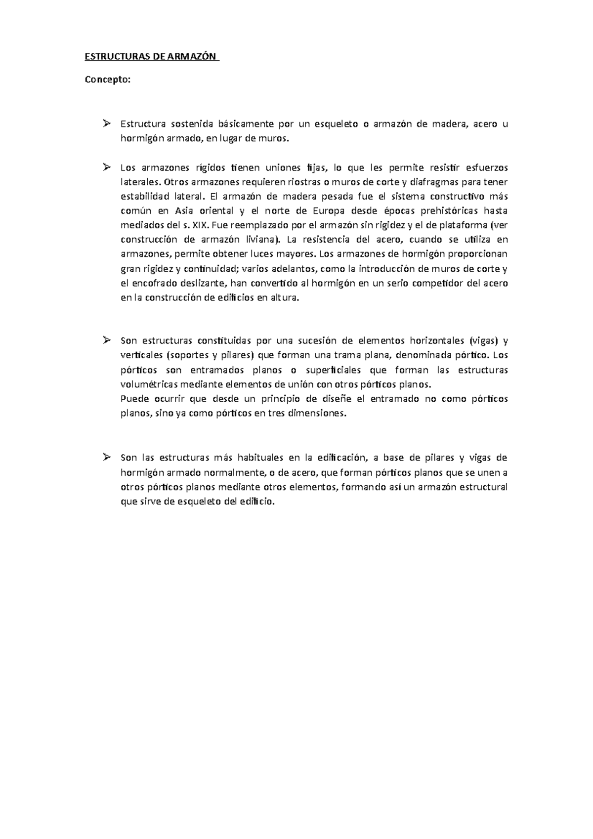 583736086 Estructuras de Armazon - ESTRUCTURAS DE ARMAZÓN Concepto ...