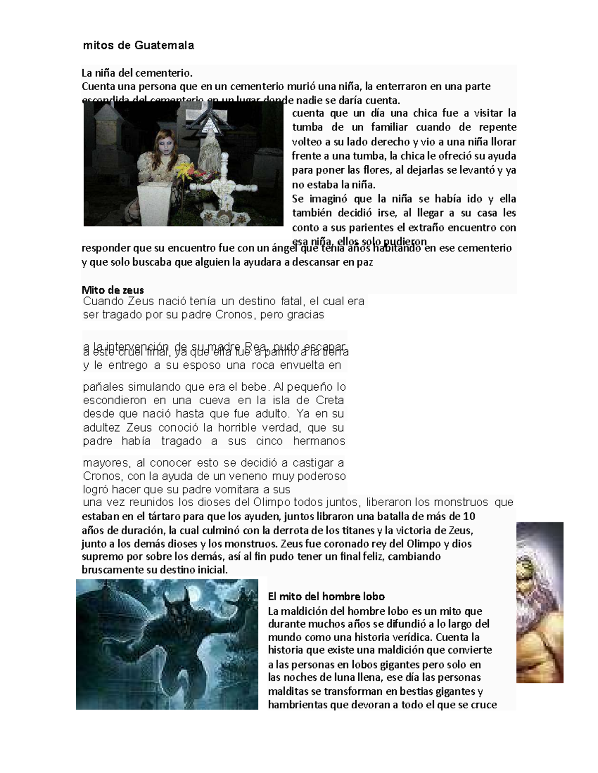 3 mitos 3 leyendas - adasdsadads - responder que su encuentro fue con ...