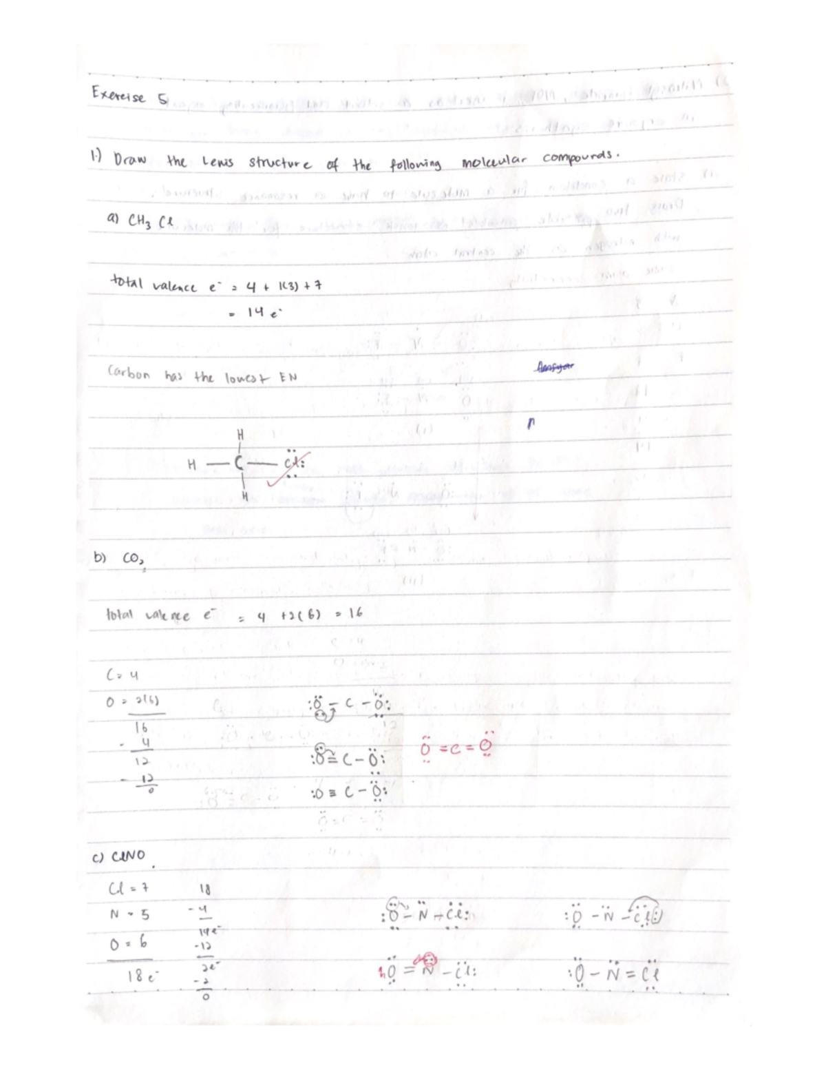 AMIR Amsyar BIN MOHD Hatme Fadly Tutorial 5 - Exercise 5 1.) Draw the Lenis structure of the ...