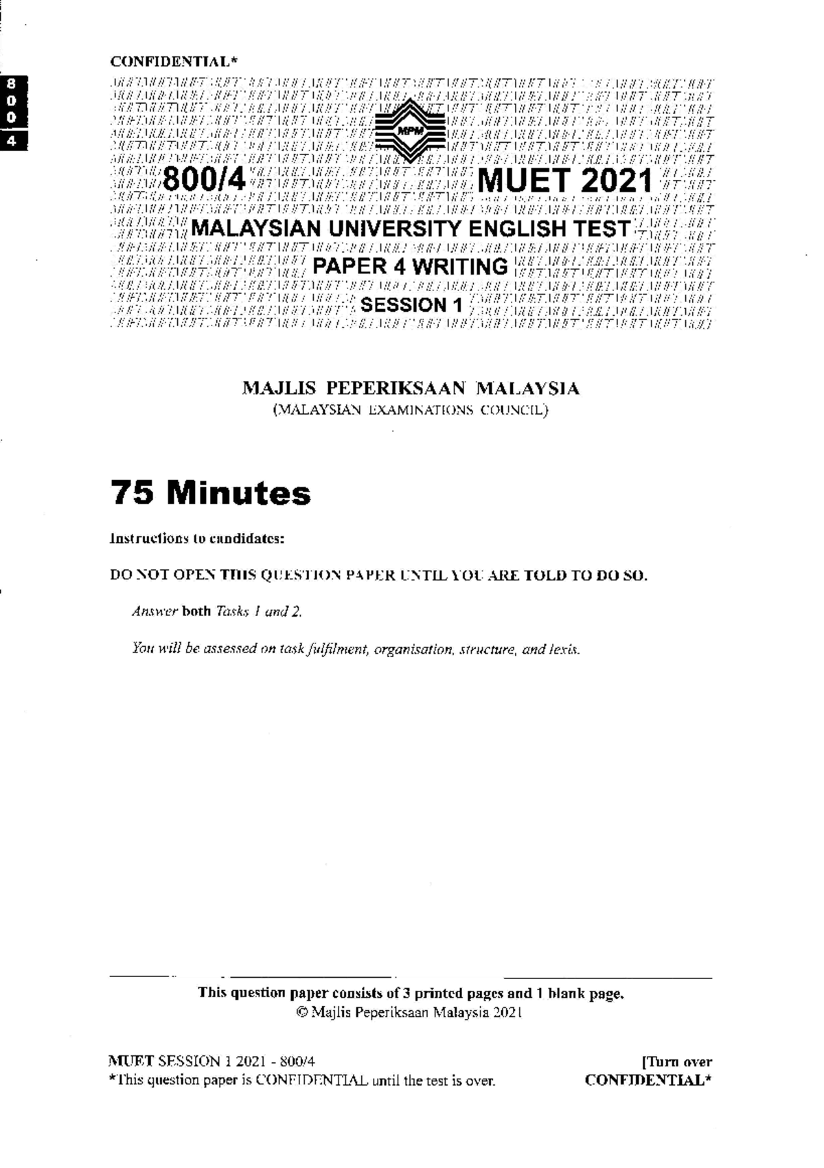 MUET Writing - Introduction to creative writing - Studocu