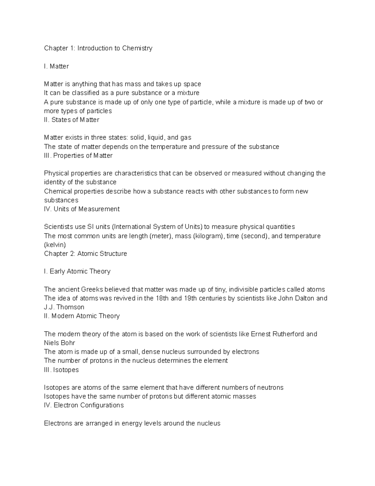 General Chemistry I (CHEM 131) #1 - Chapter 1: Introduction to ...