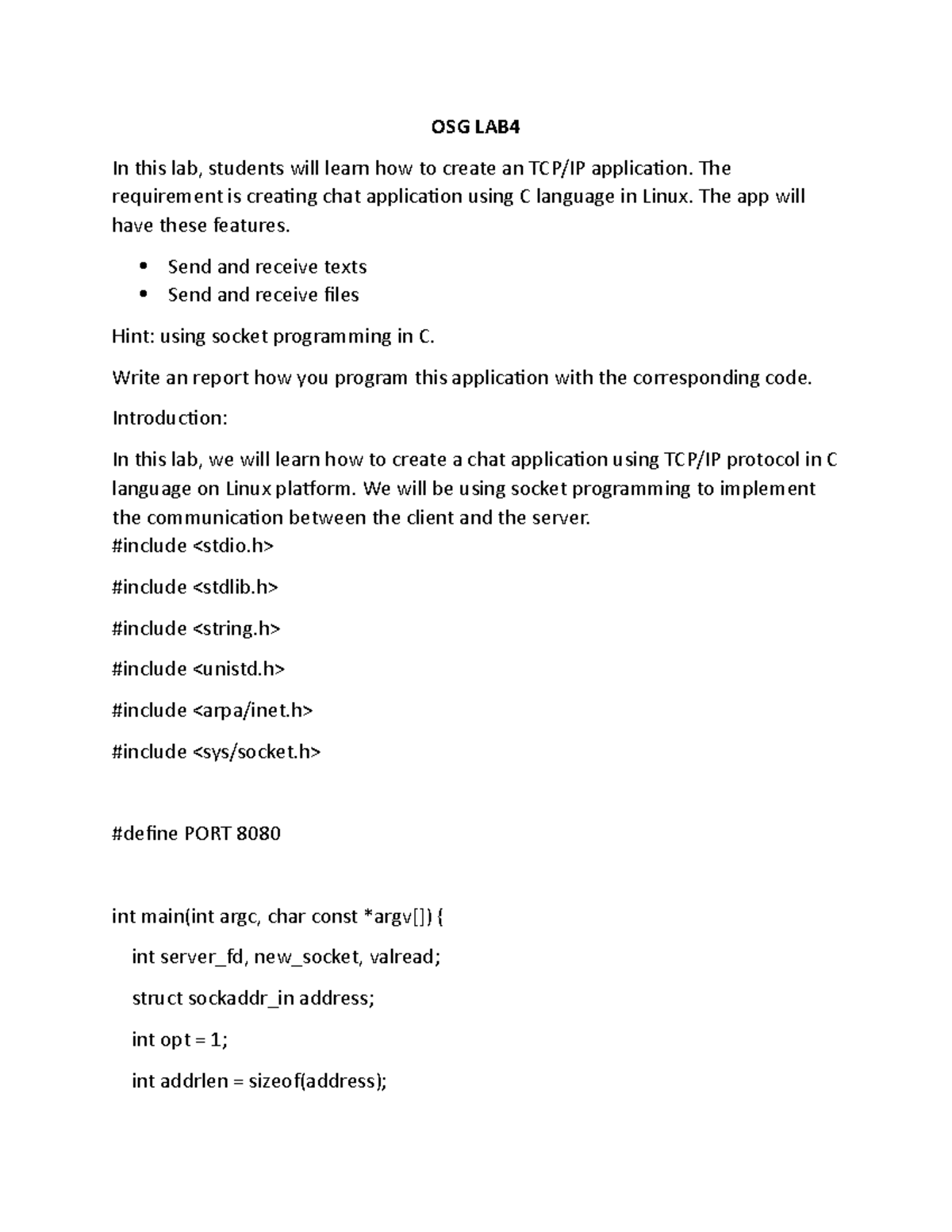 LAB4 038fe620ff684b0e98e6ca56c141dde4 - OSG LAB In this lab, students will learn how to create ...
