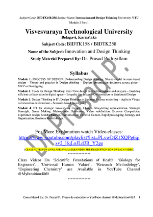 IDT IA1 - Question Bank - DEPARTMENT OF BASIC SCIENCE & ENGINEERING ...