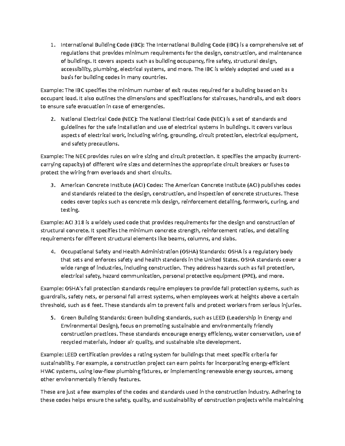 Codes in construction - International Building Code (IBC): The ...