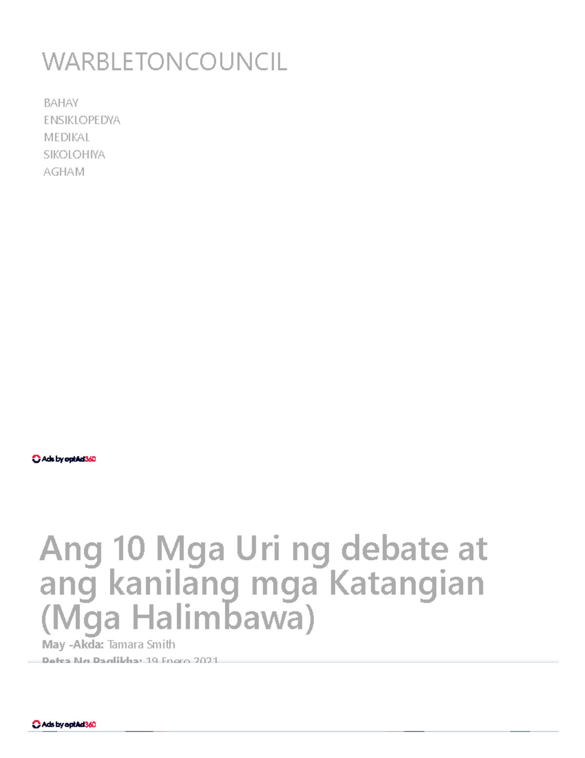 Ang 10 Mga Uri ng debate at ang kanilang mga Katangian (Mga Halimbawa ...