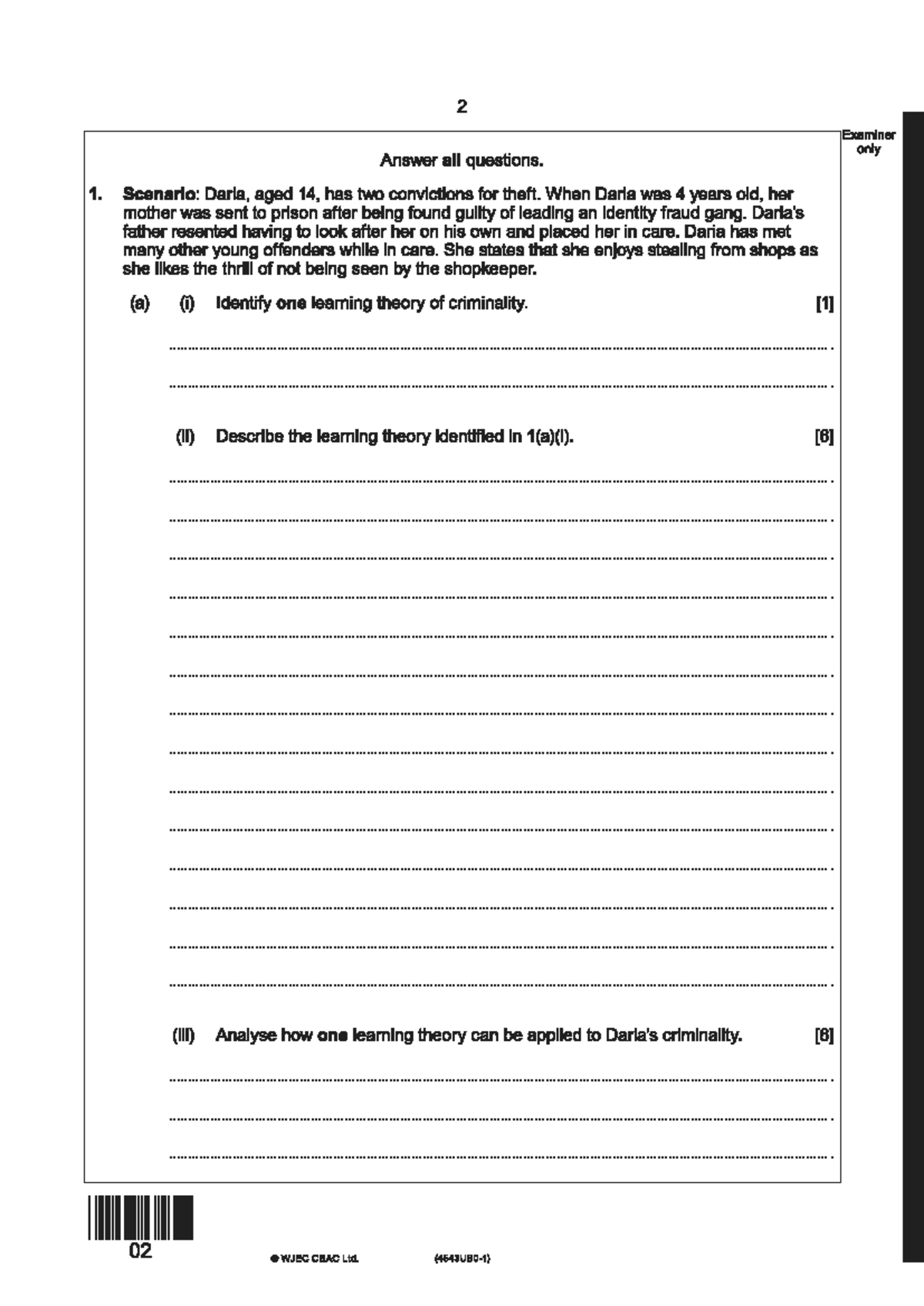 Homework exam questions - Studocu