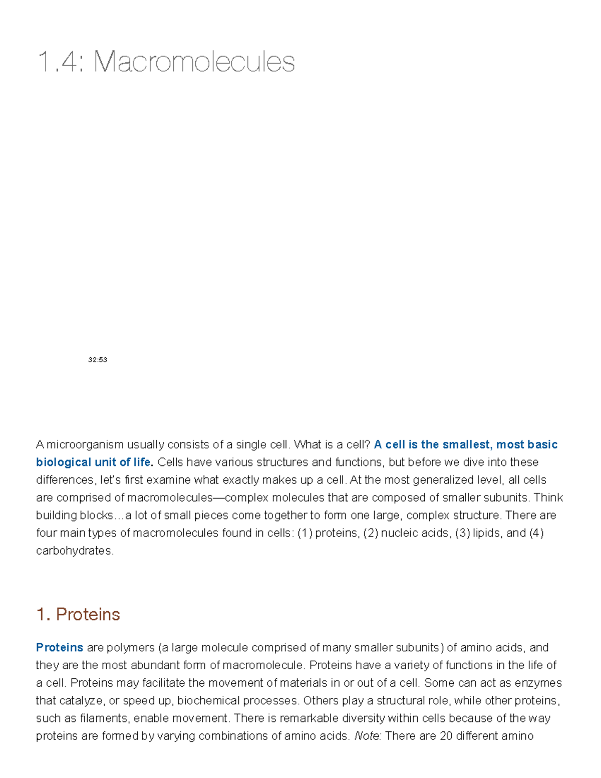 1.4 Macromolecules Essential Microbiology w Lab - N. Kephart - 2023A ...
