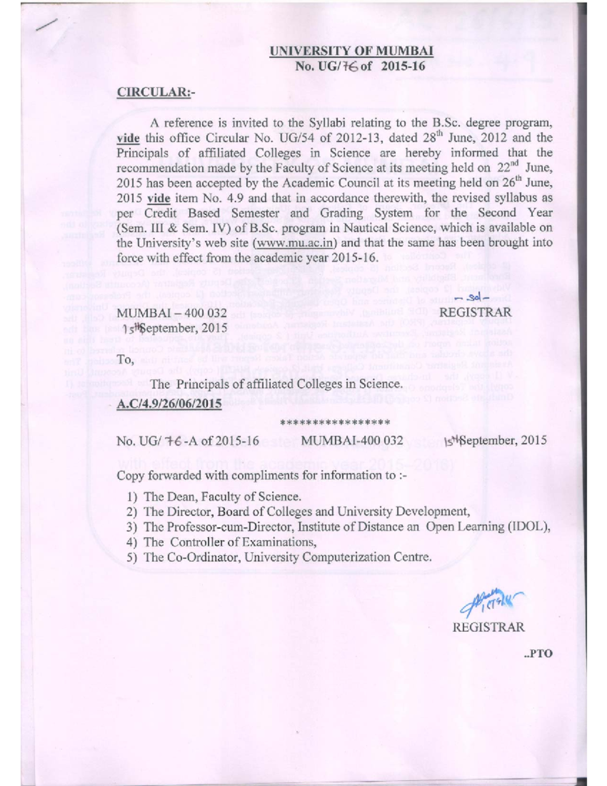 4.9 SY Nautical Science - UNIVERSITY OF MUMBAI Syllabus for the S.Y.B ...