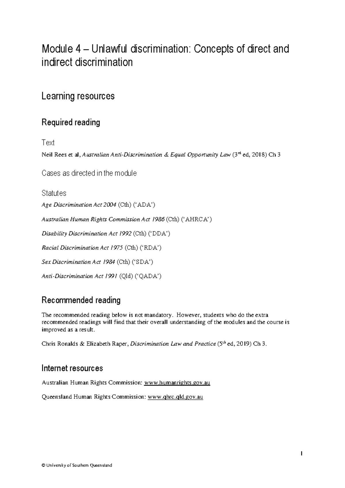 2024 Module 4-Direct-Indirect-Discrimination - ####### 1 Module 4 ...