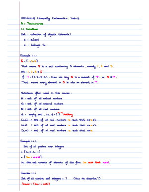 University Mathematics - MATH 1010 - CUHK - Studocu