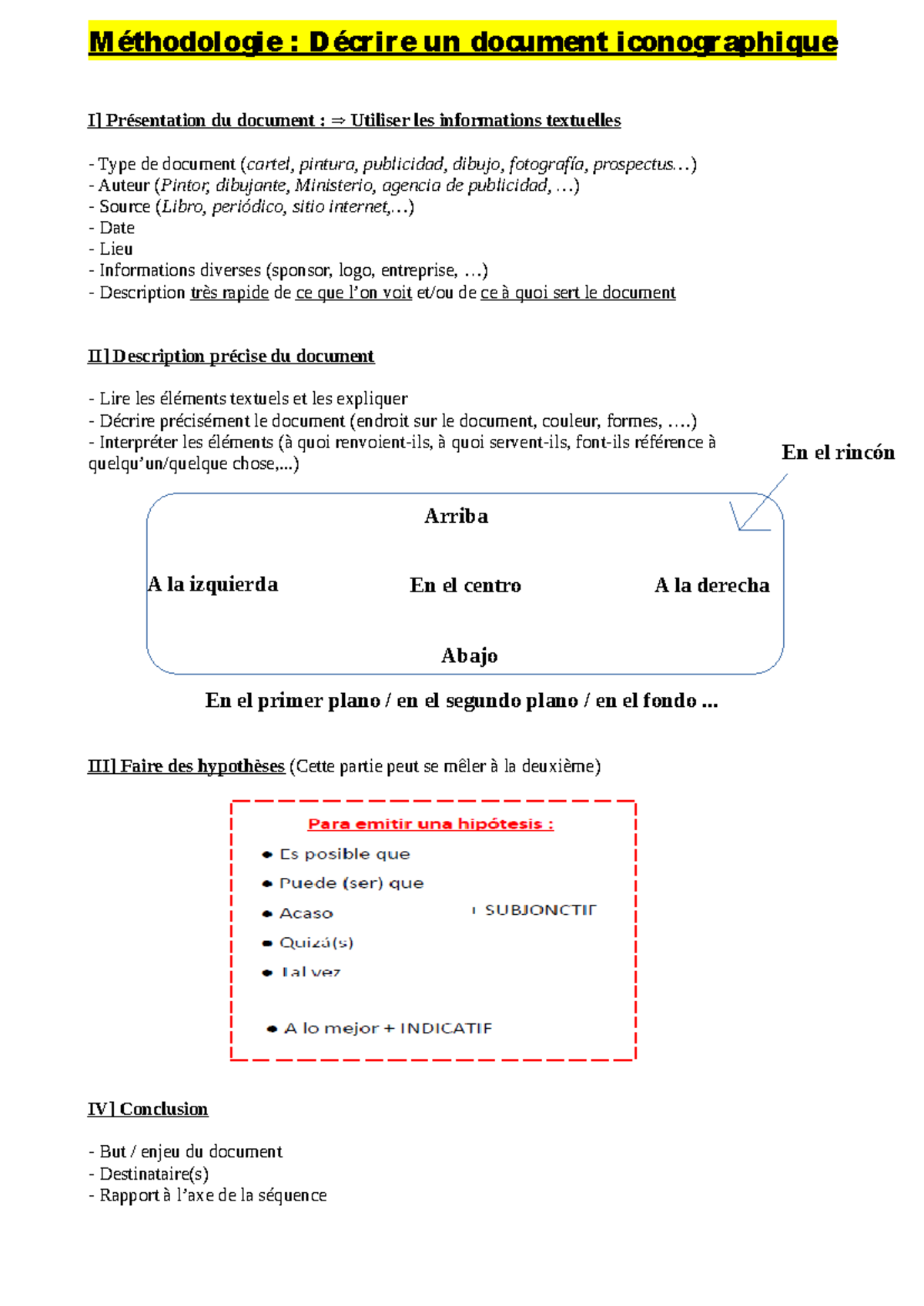 Méthodo description doc icono - I] Présentation du document : ⇒Utiliser ...