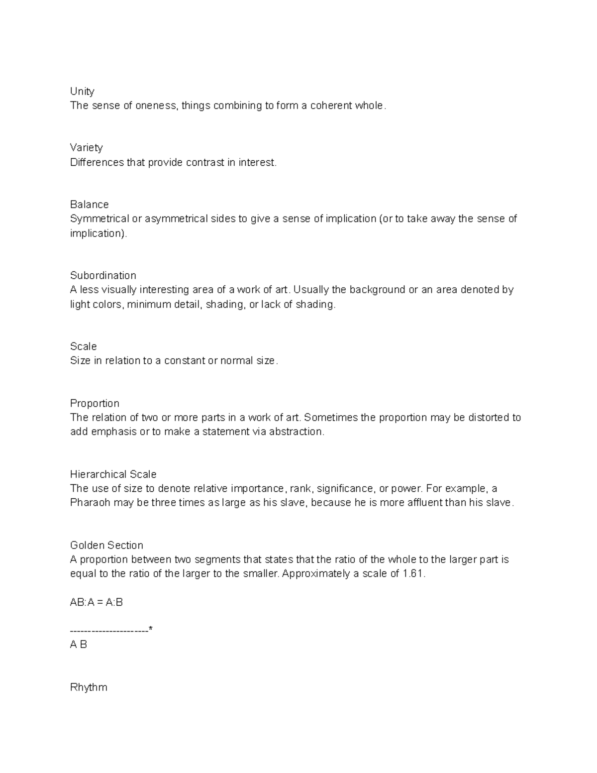 Crafts Material And Proportion Characteristics Of Art Pieces Unity crafts-material-and-proportion-characteristics-of-art-pieces-unity