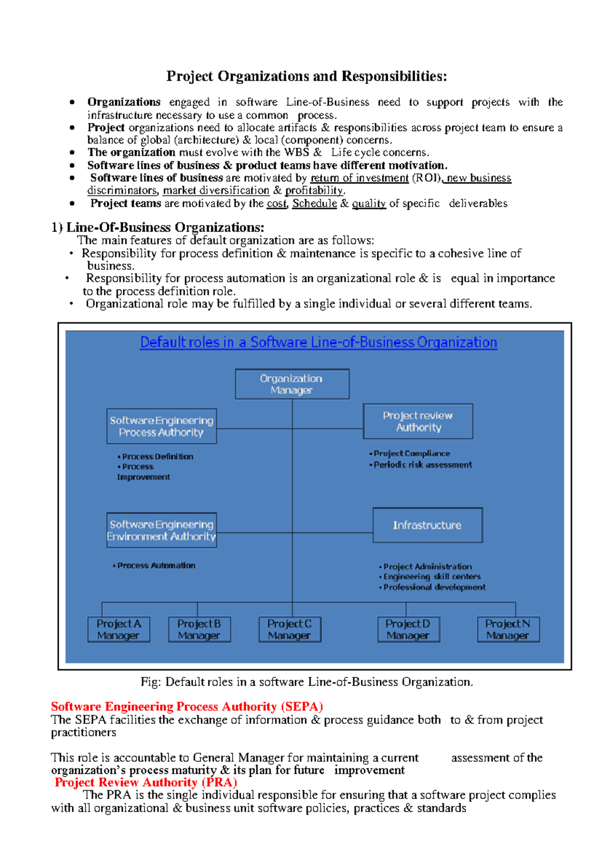 SPM UNIT4 - Project Organizations and Responsibilities: Organizations ...