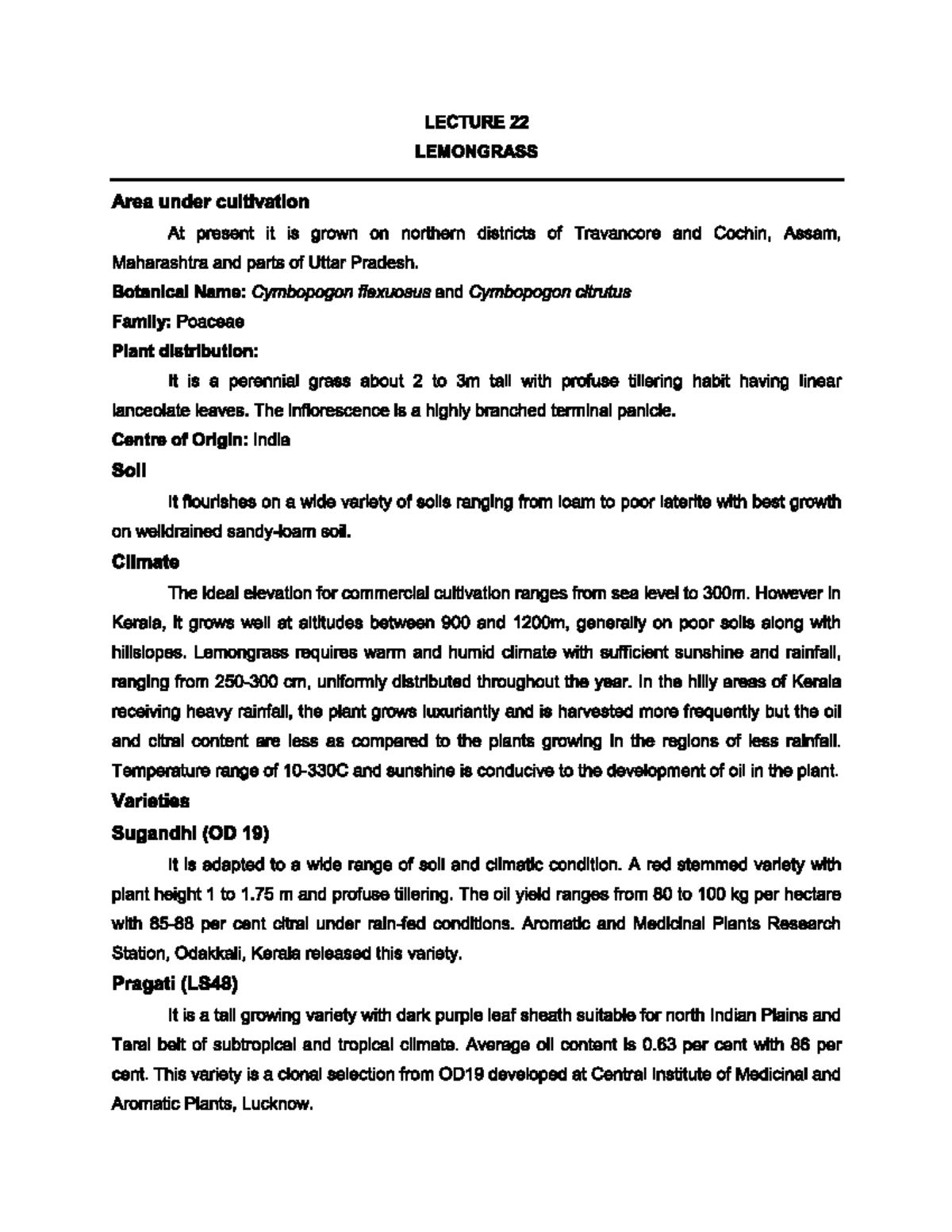 Field pea notes 12 - Principles of organic farming - Studocu