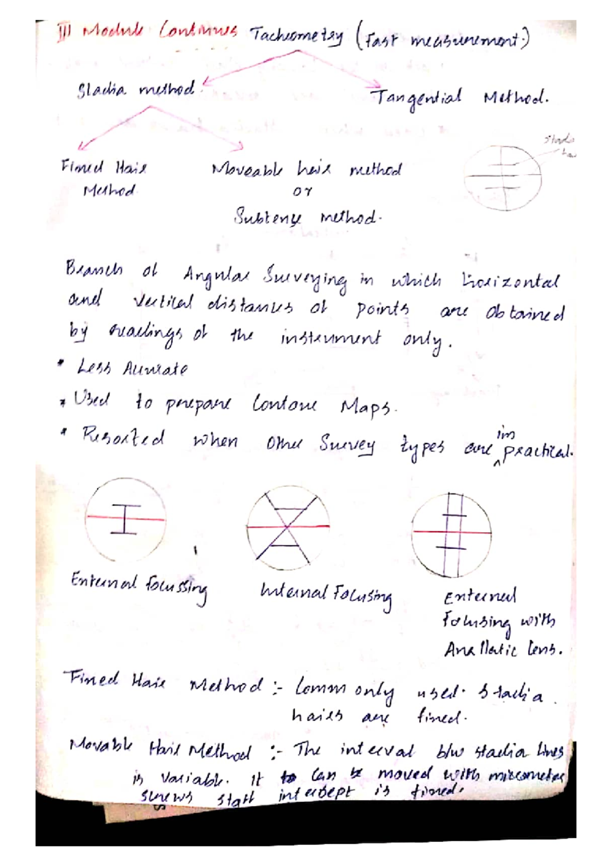 Tacheometry - Civil Engineering - Studocu
