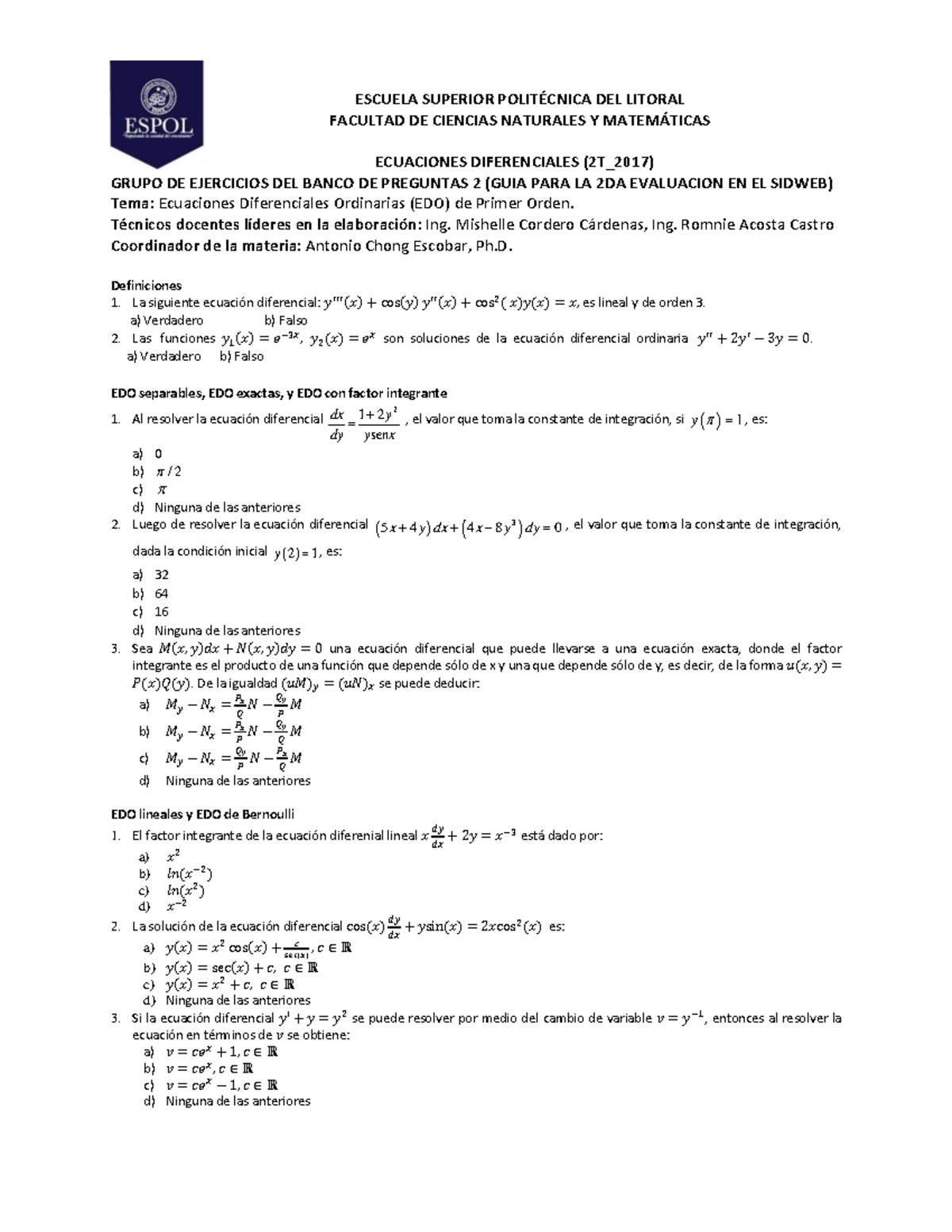 Ecuaciones ejercicios - Warning: TT: undefined function: 22 Warning: TT: undefined function: 23 ...