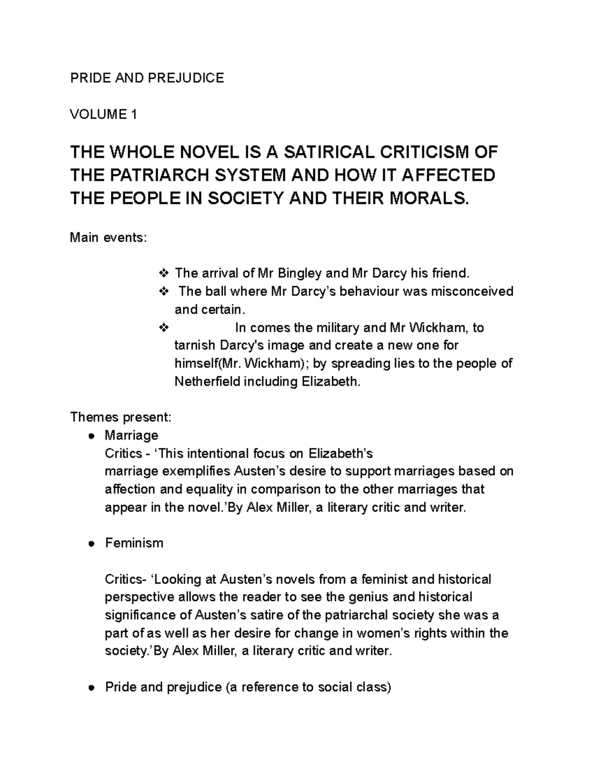 Pride and prejudice 9695 - PRIDE AND PREJUDICE VOLUME 1 THE WHOLE NOVEL ...