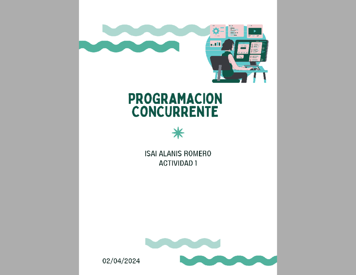ACT 1 - programacion concurrente - Studocu