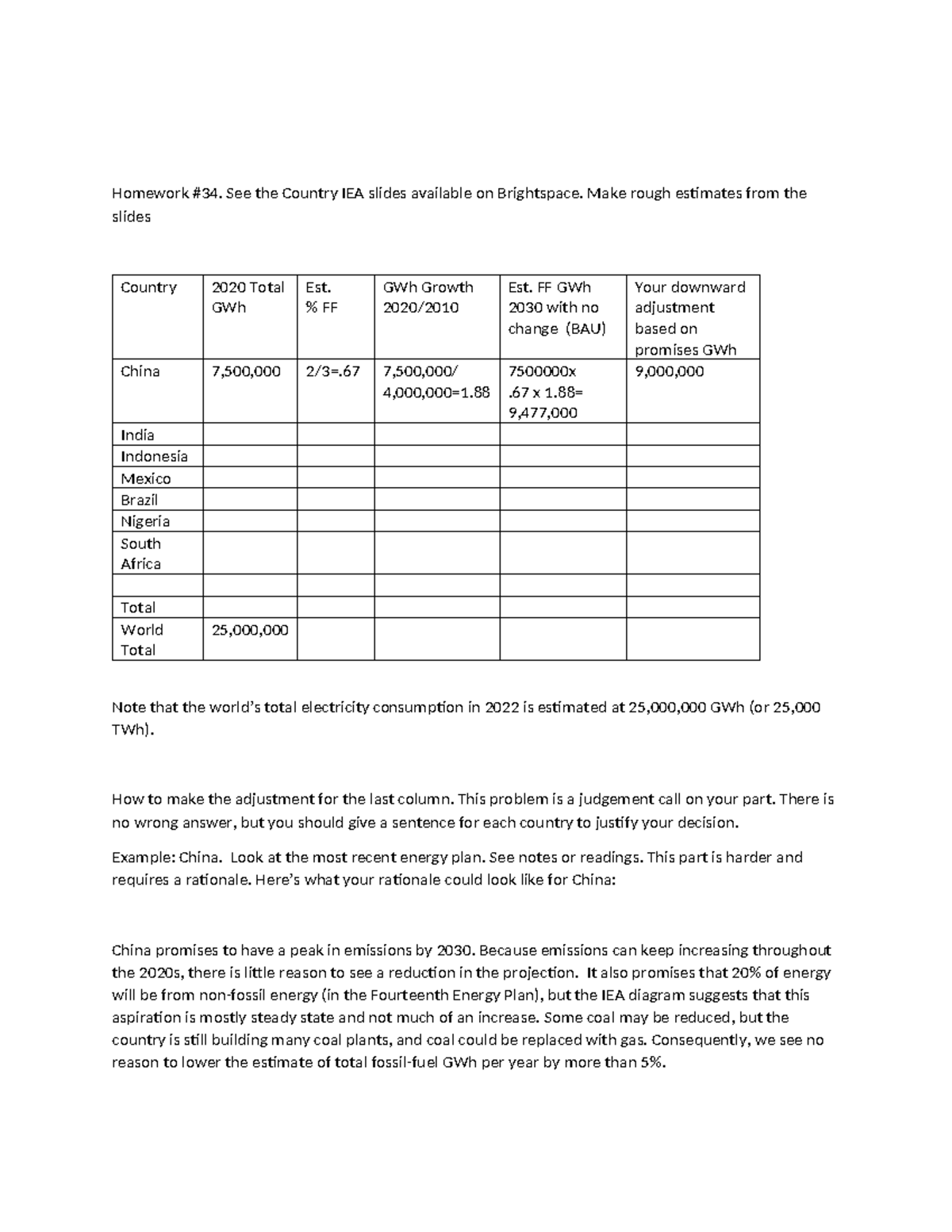 Homework#34 - hw34 - Homework #34. See the Country IEA slides available ...