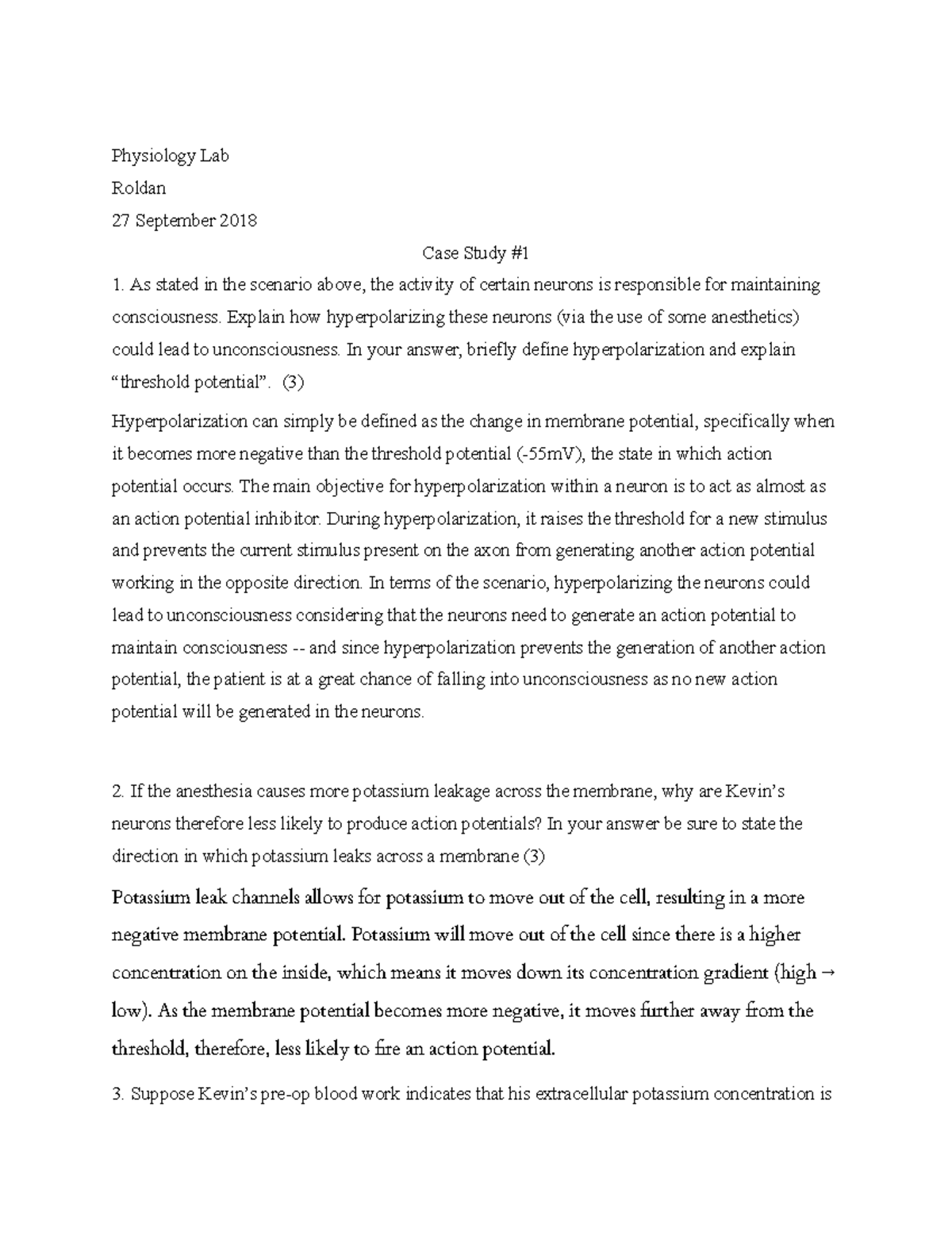 Case Study #1 (Physio Lab) - Physiology Lab Roldan 27 September 2018 ...