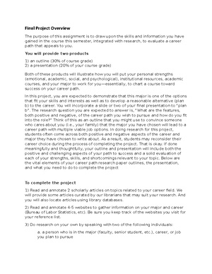 Informational Interview Assignment - Informational Interview Assignment ...