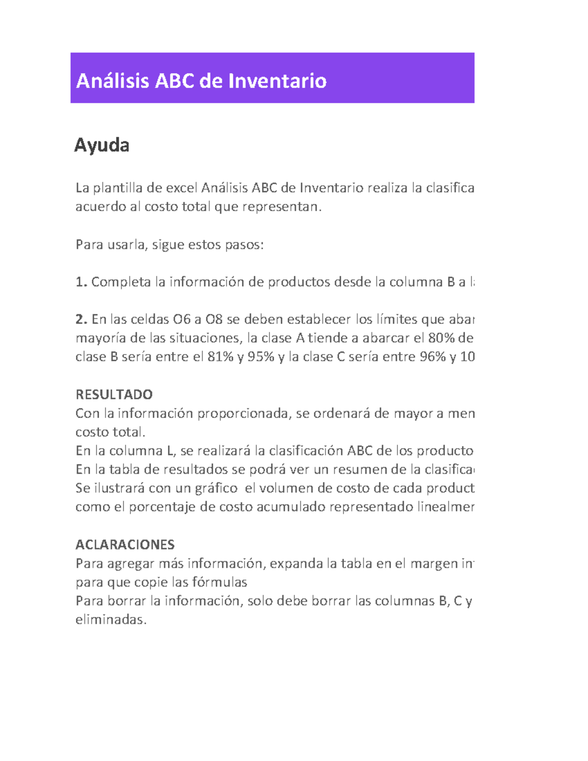 Planilla-de-excel-analisis-de-ventas-abc - Ayuda La plantilla de excel ...