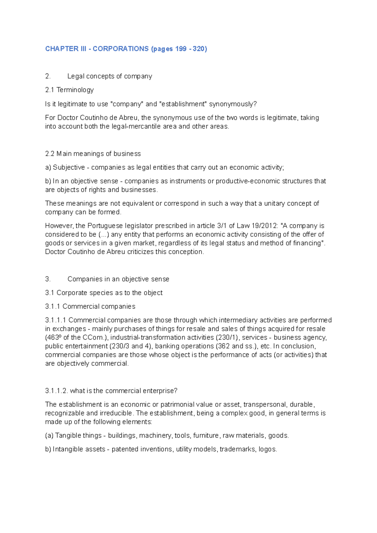 Chapter III 6 - COMMERCIAL LAW II - CHAPTER III - CORPORATIONS (pages ...