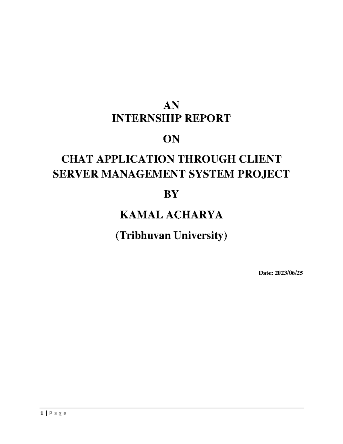 Chat application through client server management system project - AN ...