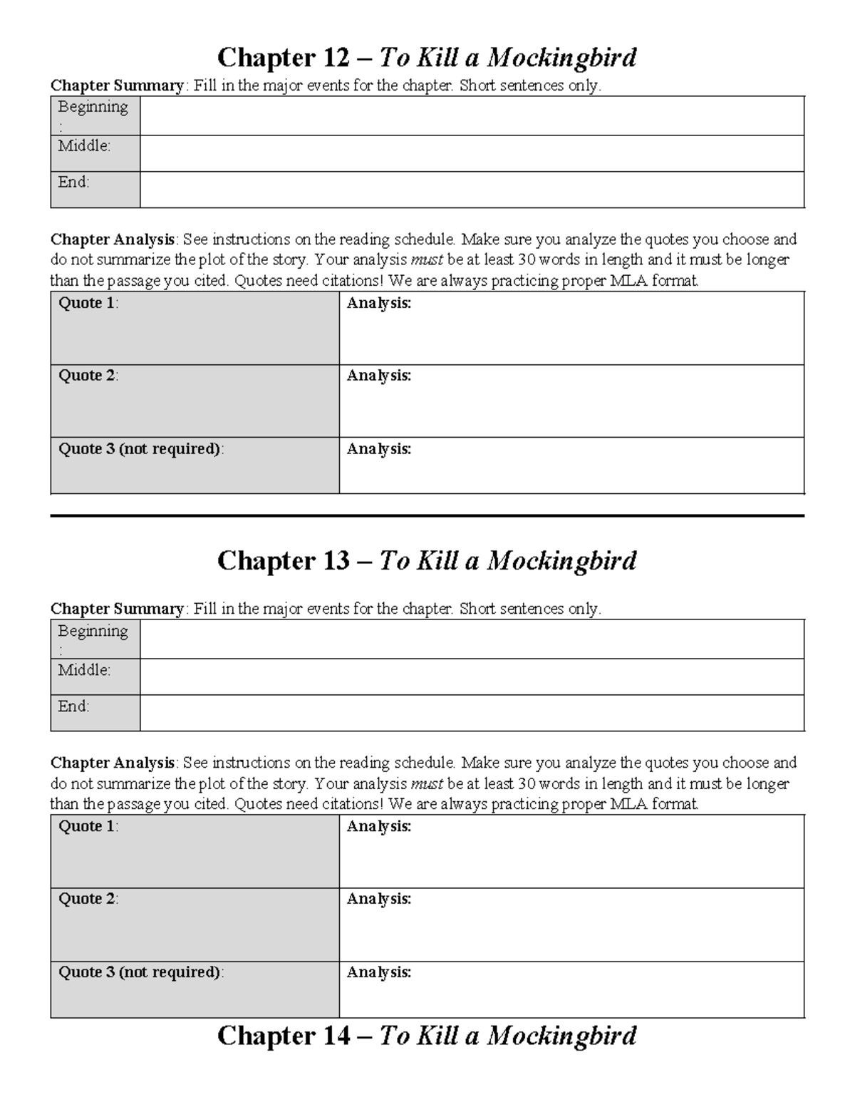 Chapter 12-16 Summary and Analysis-1 - Chapter 12 – To Kill a ...