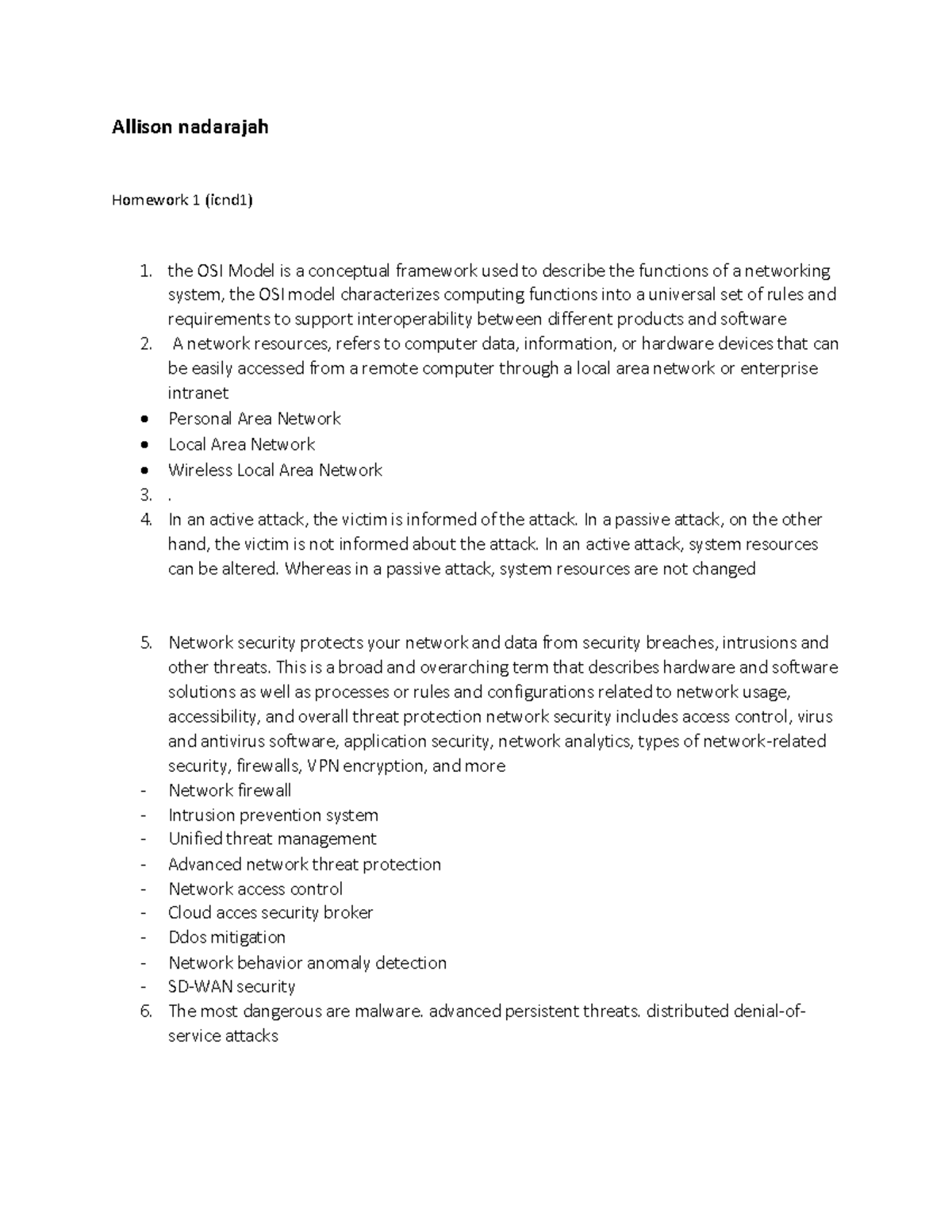 Document 136 - HELPS WITH CODING - Allison nadarajah Homework 1 (icnd1 ...